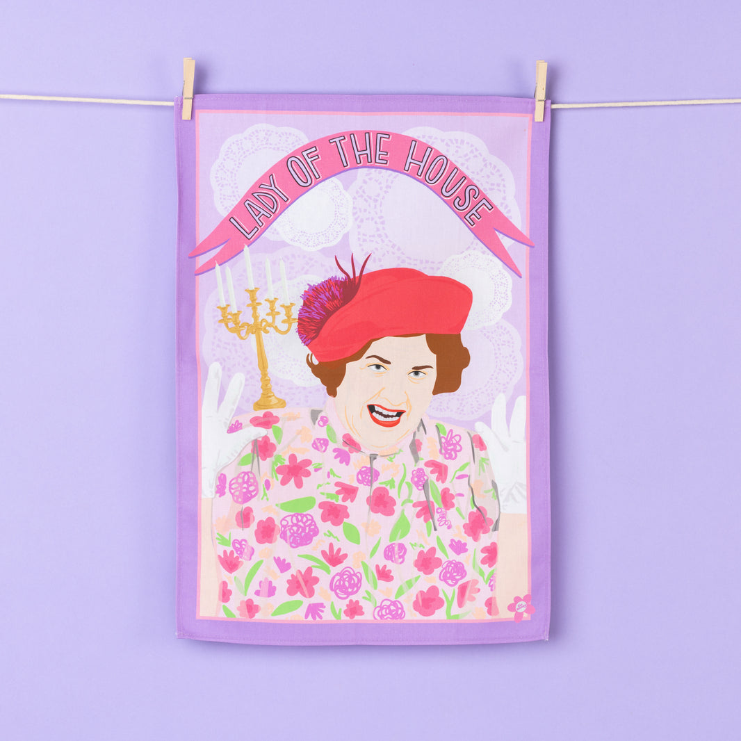 MRS BUCKET TEA TOWEL