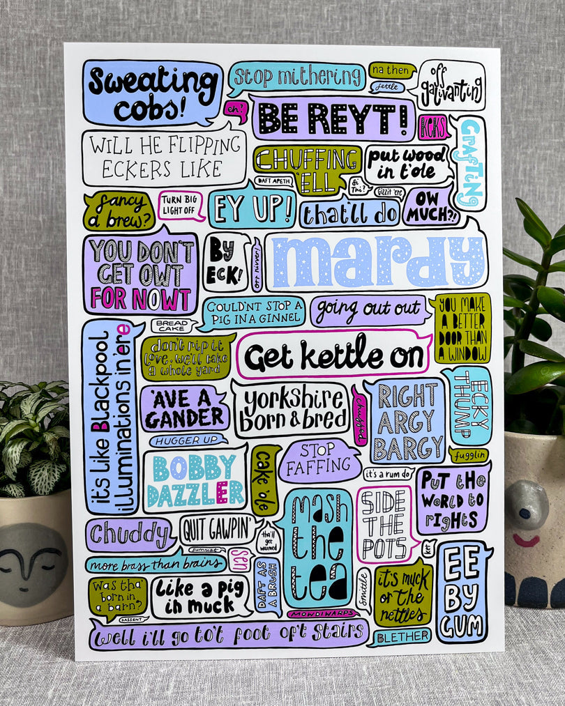 YORKSHIRE SAYINGS PRINT – Cor Blimey
